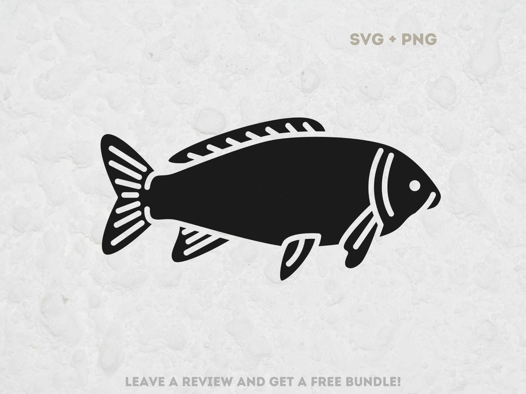 Carp SVG, Svg File for Cricut, Carp Cut File, Fish Svg, Freshwater SVG ...
