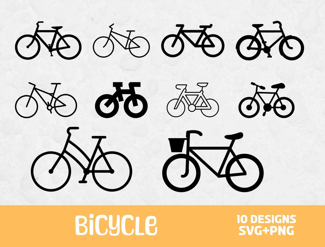 Bicycle Svg, Svg Files for Cricut, Bike SVG, Bicycle PNG, Bicycle Cut ...