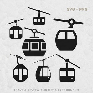Cable Car Svg Bundle, SVG Files for Cricut, Cable Car PNG, Transport ...