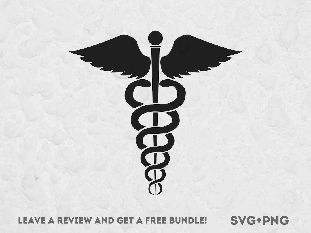 Caduceus Svg, Medical SVG, Svg Files for Cricut, Caduceus Clipart ...