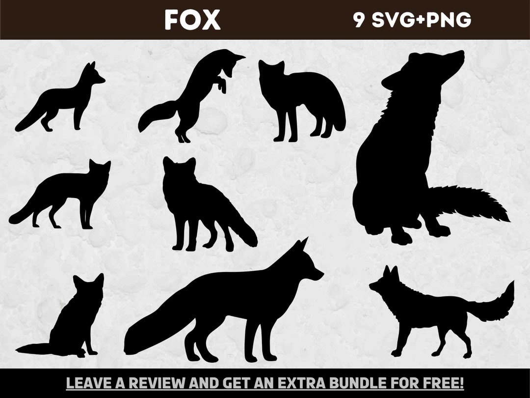 Fox Svg, Fox Cut Files, Fox Clipart, Animal Clipart, Wildlife Svg ...