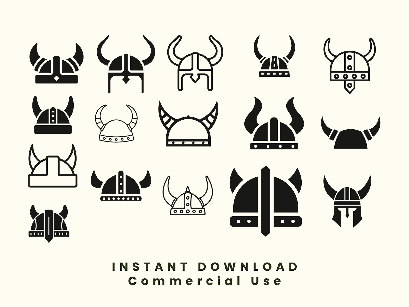 Viking Helmet Svg Bundle, Norse Helmet Clipart, Warrior Helmet Cut File ...