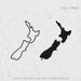 New Zealand Map SVG, Svg Files for Cricut, New Zealand Outline, Map of ...