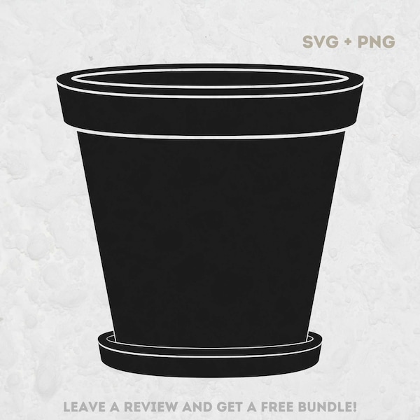 Flower Pot Silhouette - Etsy