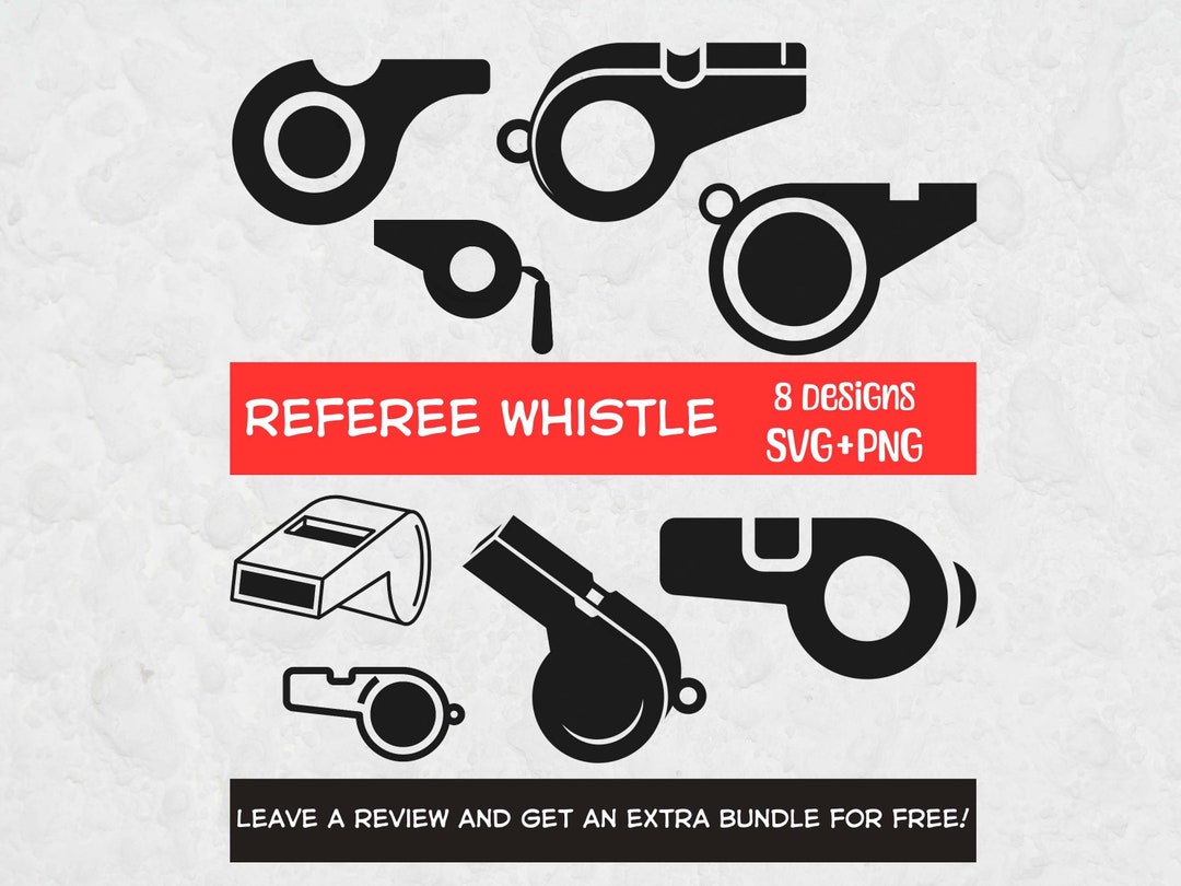 Referee Whistle SVG, SVG Files for Cricut, Referee Clipart Image ...