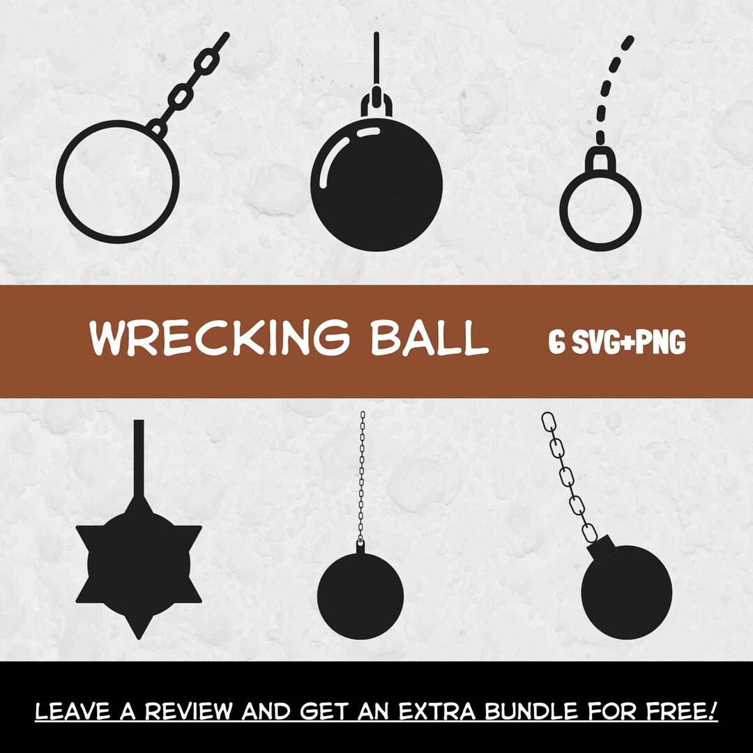 Wrecking Ball SVG Bundle, Construction SVG, Construction Cut Files ...