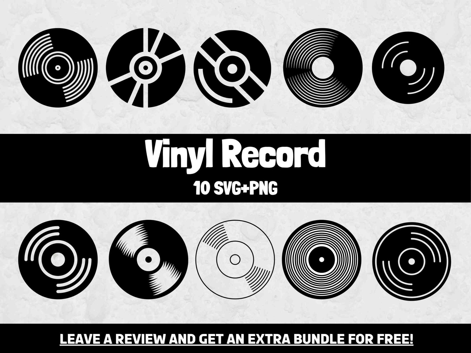 Vinyl Record SVG Bundle, Retro Music SVG, Record Clipart, Vintage Vinyl ...