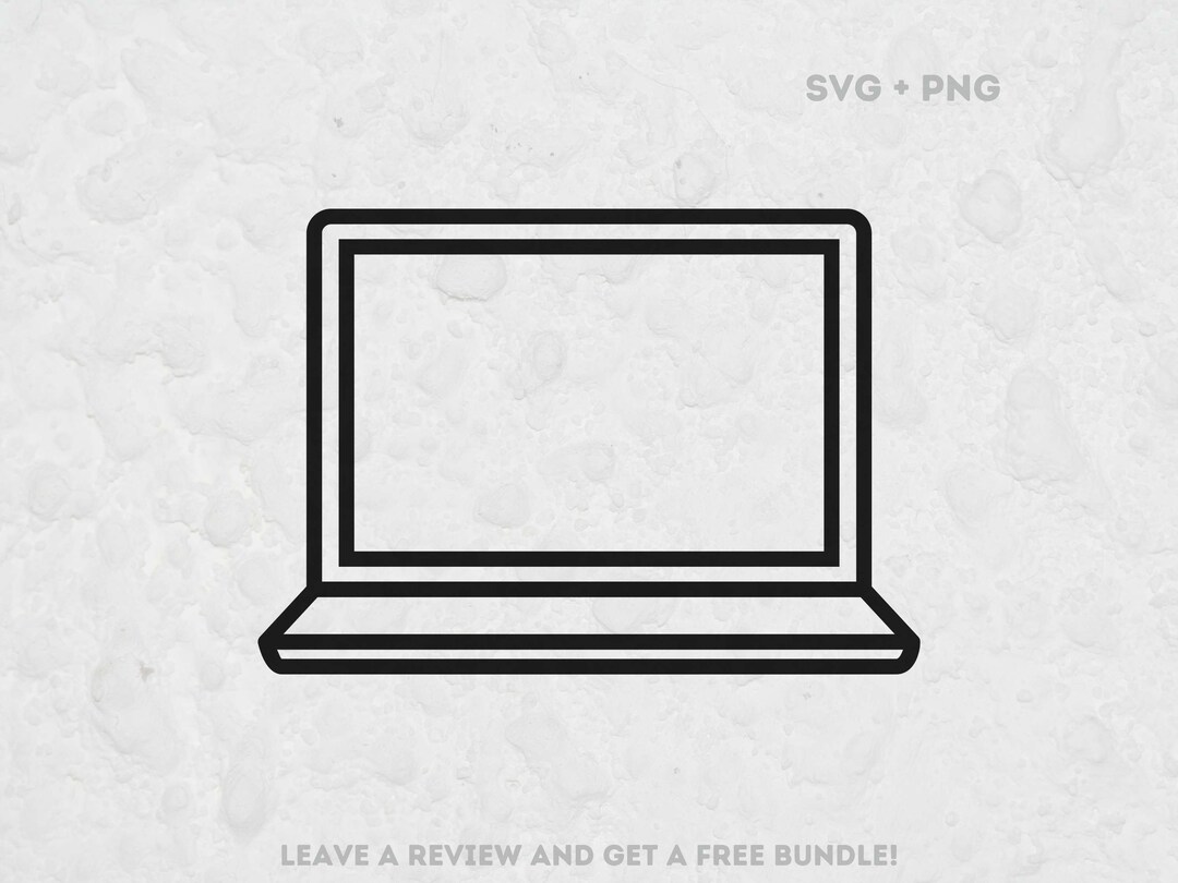 Laptop Icon SVG, Svg Files for Cricut, Laptop Svg, Laptop Clipart ...