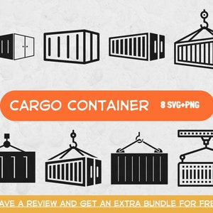 Cargo Container SVG Bundle, Cargo Svg, SVG Files for Cricut, Container ...