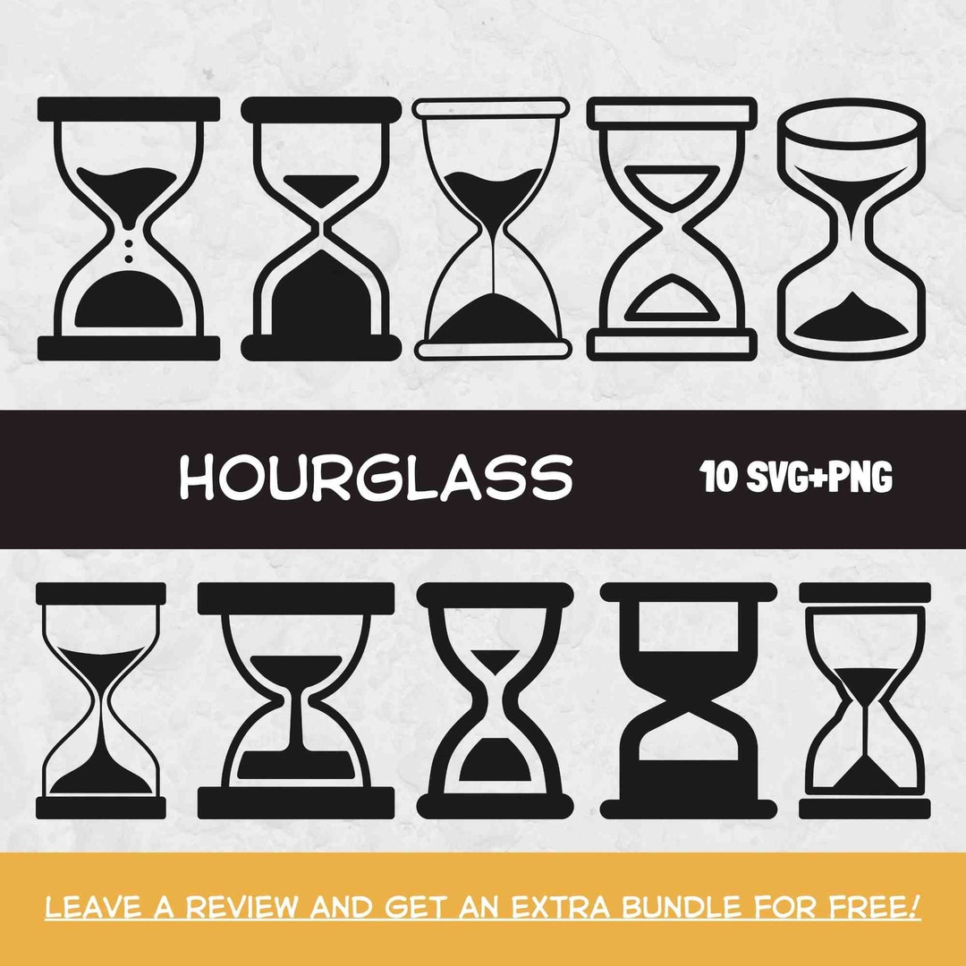 Hourglass SVG, Svg Files for Cricut, Hour Glass,hourglass Icon, Kitchen ...