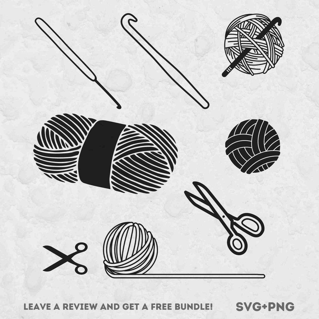 Crochet SVG, SVG Files for Cricut, Crochet Cut File, Yarn SVG, Yarn Cut ...