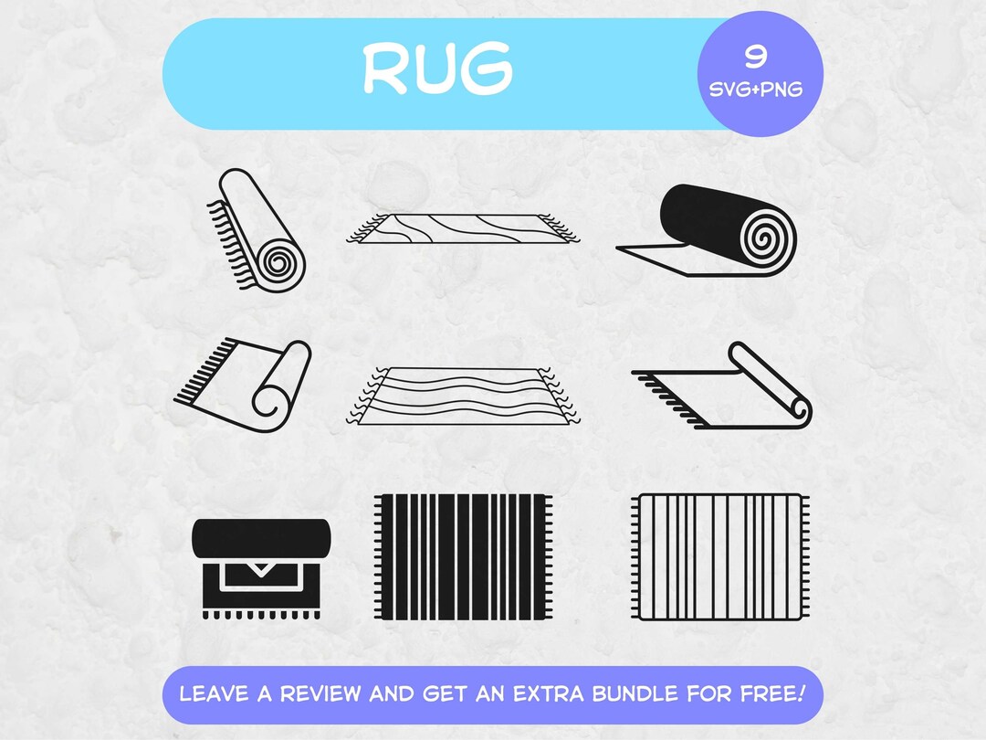 RUG Svg Bundle, SVG Files for Cricut, Rug Cut File, Rug Vectors, Home ...