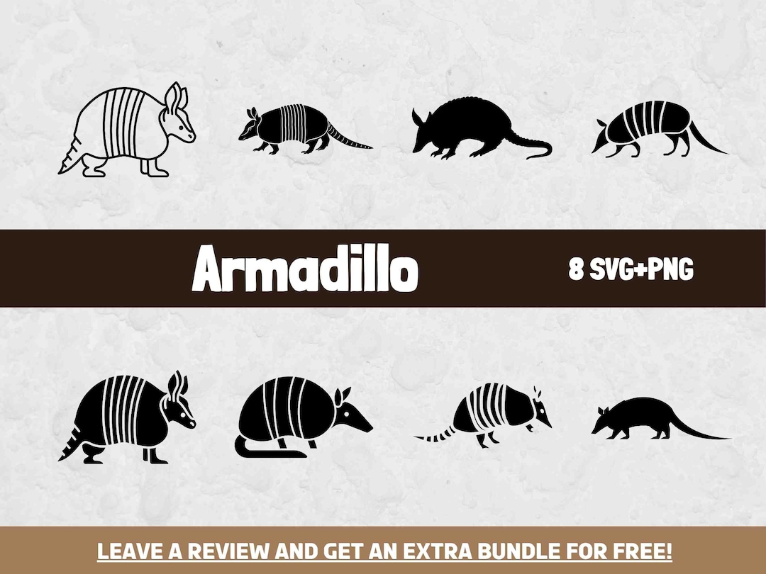 Armadillo Svg, Svg Files for Cricut, Animal Clipart, Native Animal ...