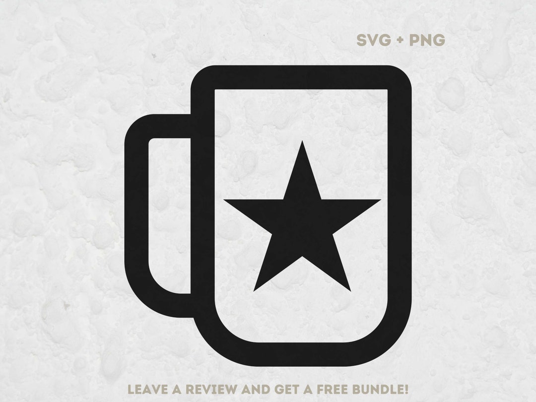 Star Mug Svg, SVG Files for Cricut, Mug Cut File, Coffee Clipart, Mug ...