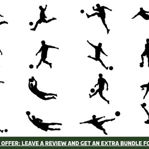 Soccer Silhouette Svg, SVG Files for Cricut, Soccer Clipart, Soccer ...