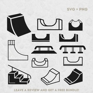 Skate Park Svg Bundle, SVG Files for Cricut, Outdoor Clipart, Skating ...