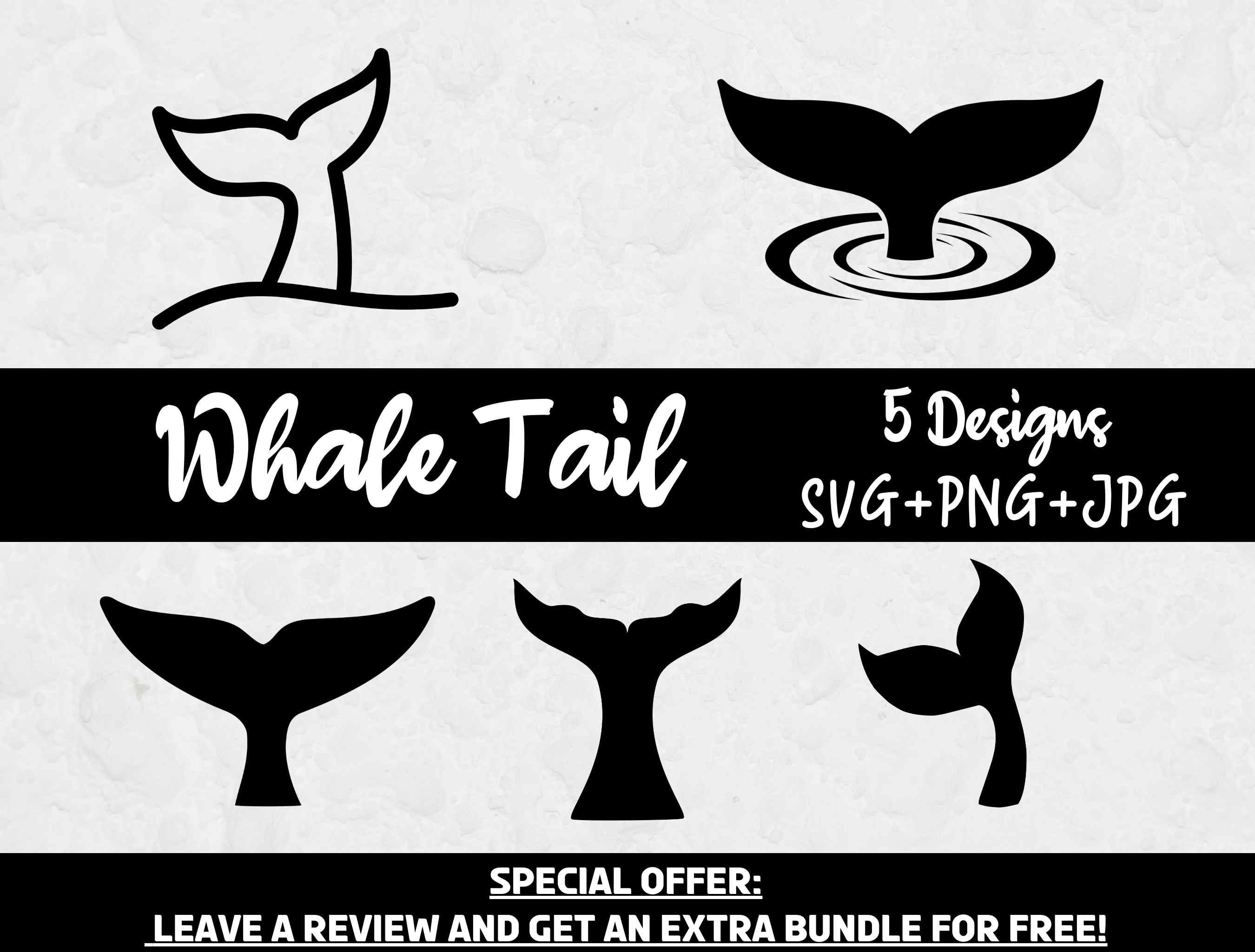 Whale Tail Svg Commercial Use SVG Nautical Svg SVG Files - Etsy