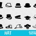 Large Hat SVG Bundle, Svg Files for Cricut, Hat Cut File, Large Clipart ...