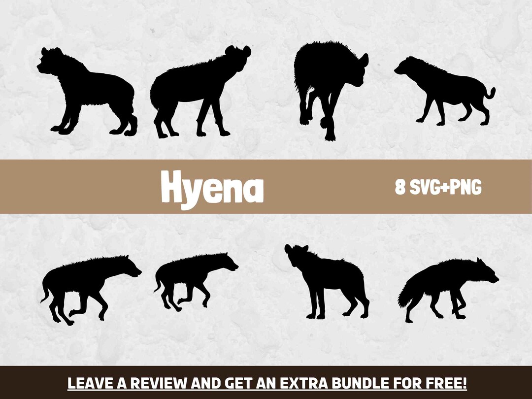 Hyena Svg, Svg Files for Cricut, Zoo Svg, Nature Svg, Mammal, Predator ...