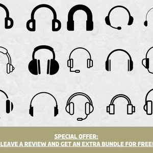 Headset SVG Bundle, Svg Files for Cricut, Headset Cut Files, Music Svg ...