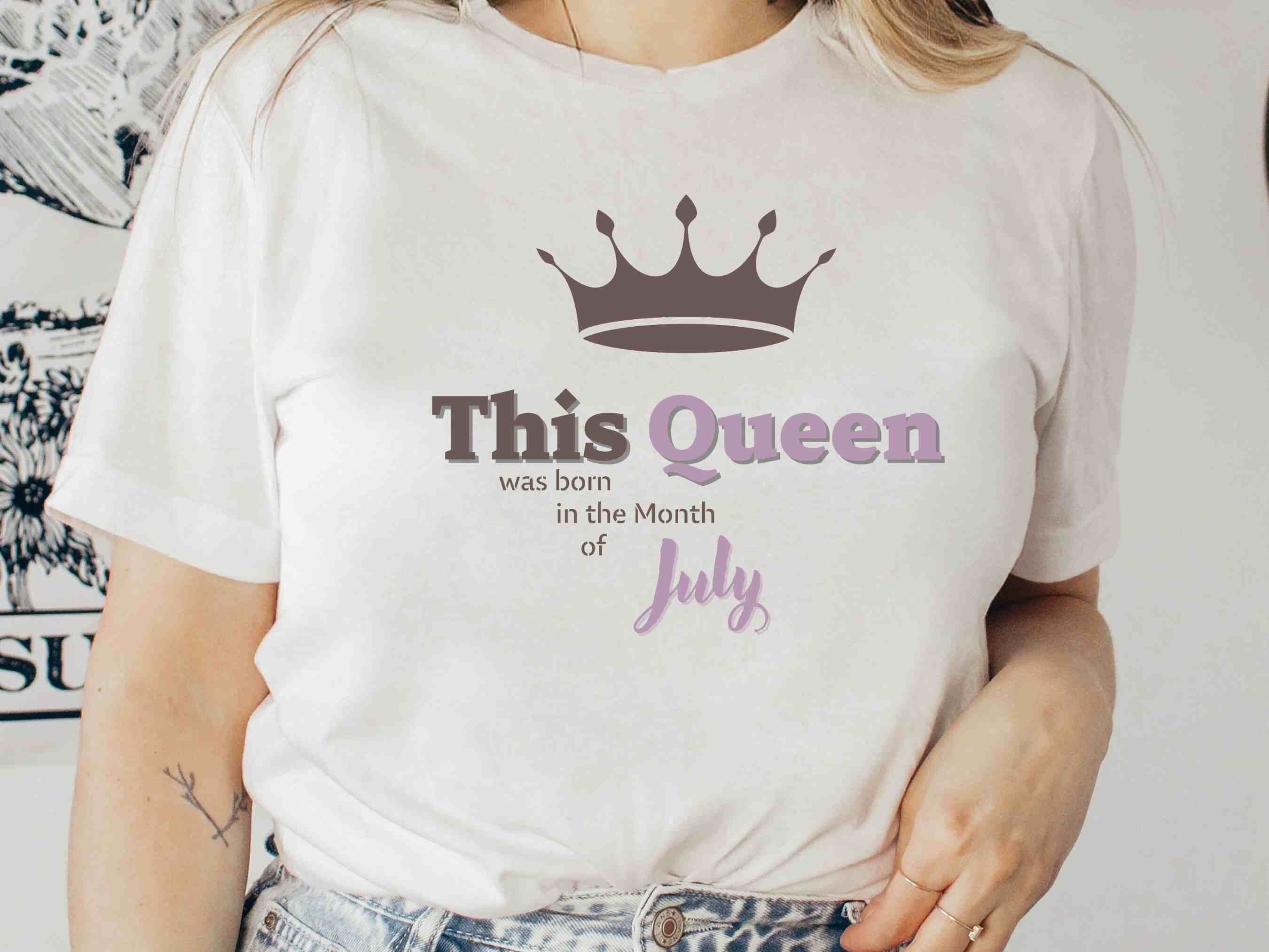 Reina de julio SVG Cumpleaños Reina SVG Es mi cumpleaños - Etsy México