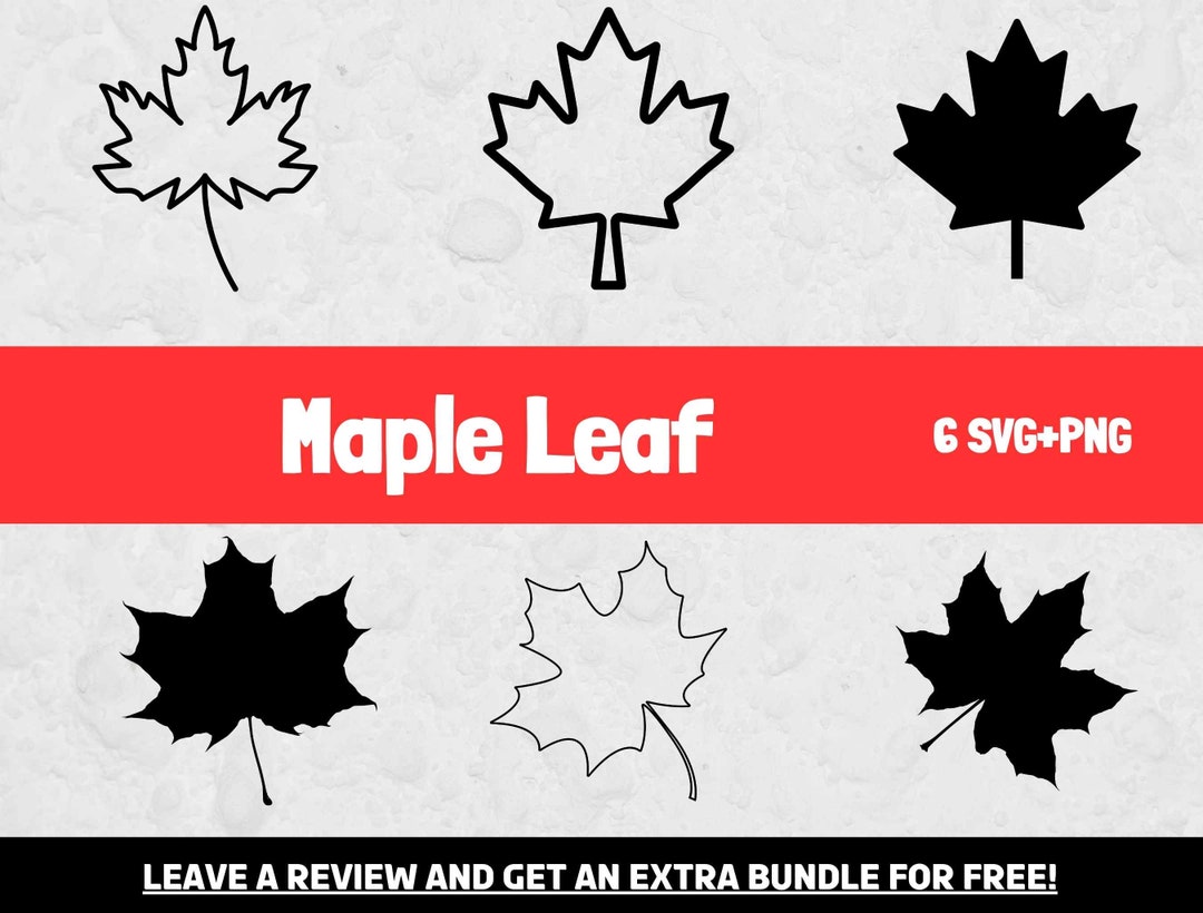 Maple Leaf Svg, SVG Files for Cricut, Maple Leaf Cut File, Leaf Vectors ...