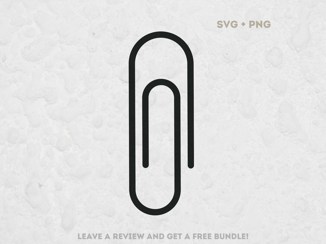 Paperclip SVG, SVG Files for Cricut, Paper Clip Svg, Paperclip PNG ...