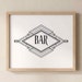 Art Deco Bar Sign SVG SVG Files for Cricut Bar Sign Cut - Etsy
