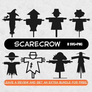Scarecrow Svg, Svg Files for Cricut, Farm Svg, Halloween SVG, Spooky ...