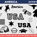 America SVG, Svg Files for Cricut, American Clipart Image, America Cut ...
