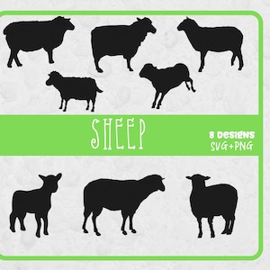 Sheep Svg Bundle, SVG Files for Cricut, Sheep Cut File, Sheep Clipart ...