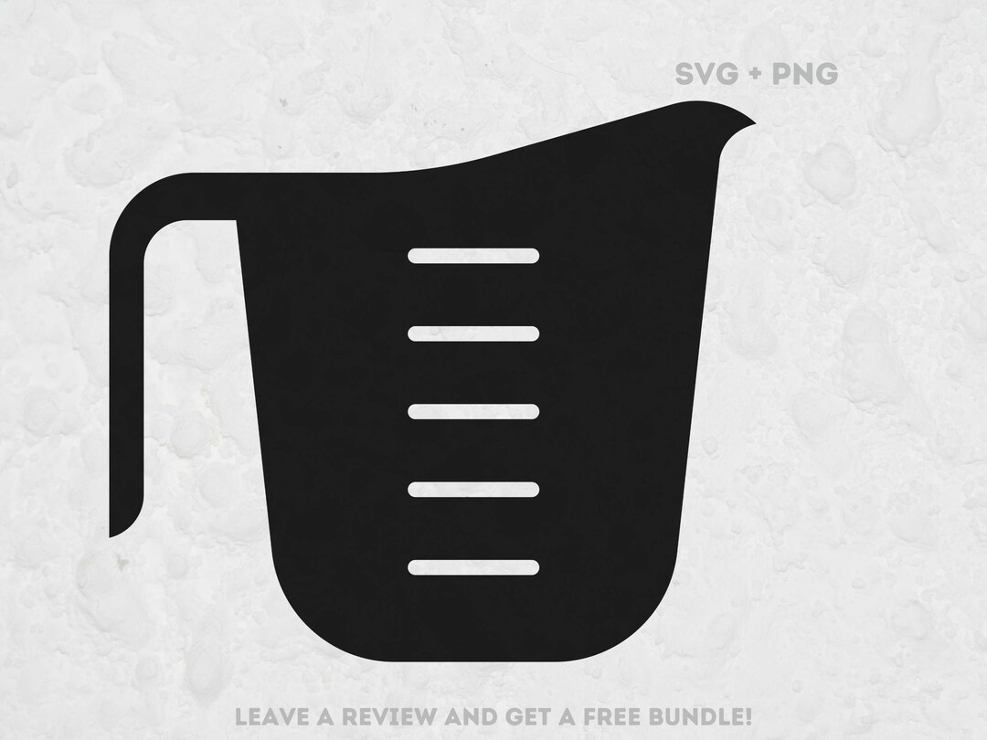 Measuring Cup Svg, Svg Files for Cricut, Kitchen Svg, Baking Clipart ...