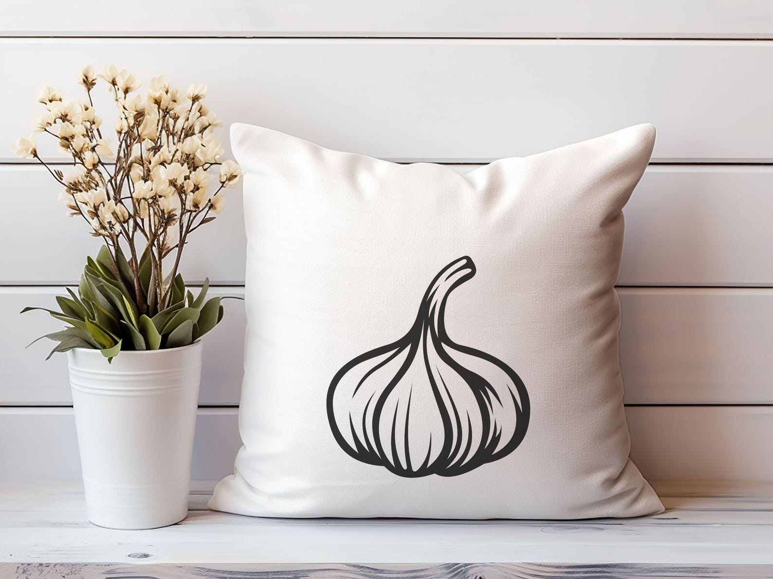 Garlic Outline SVG, SVG Files for Cricut, Garlic Clipart, Garlic Png ...