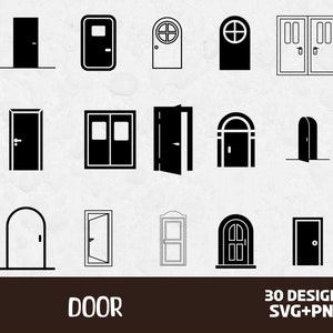 Door SVG, SVG Files for Cricut, Doors Svg, Building Clipart, House ...
