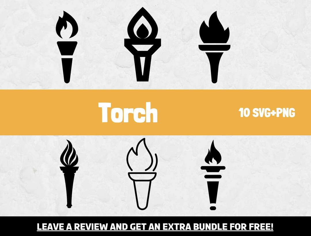 Torch SVG Bundle SVG Files for Cricut Light Clipart Lights - Etsy Canada