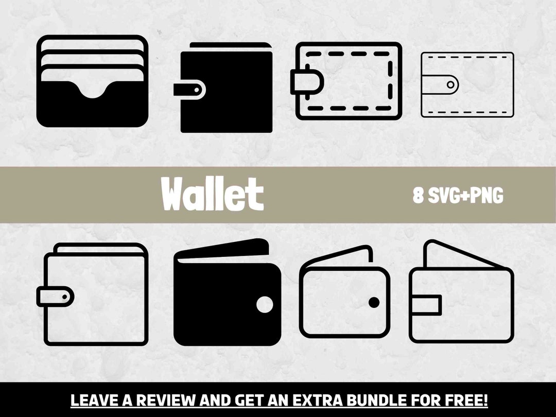 Wallet SVG, SVG Files for Cricut, Wallet Clipart, Money Svg, Shopping ...