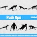 Push up Svg Bundle, SVG Files for Cricut, Gym SVG, Training Clipart ...