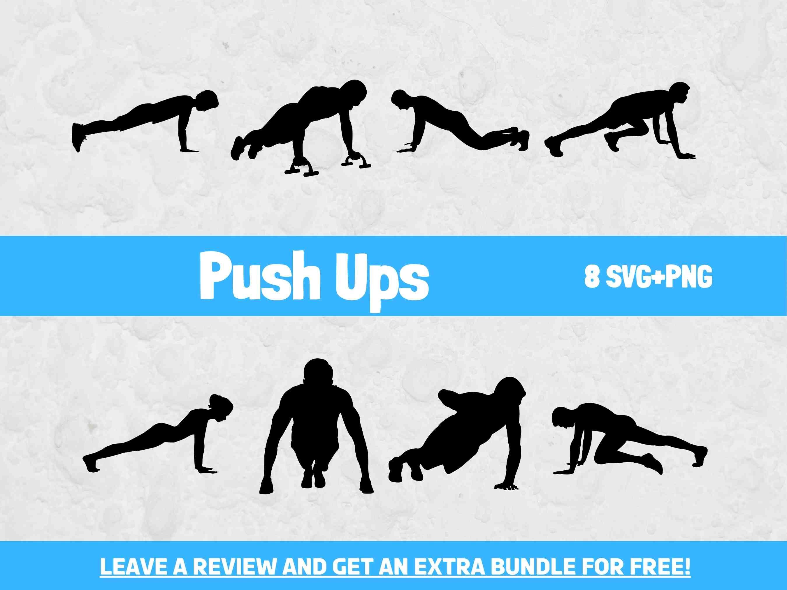 Push up Svg Bundle SVG Files for Cricut Gym SVG Training - Etsy Australia