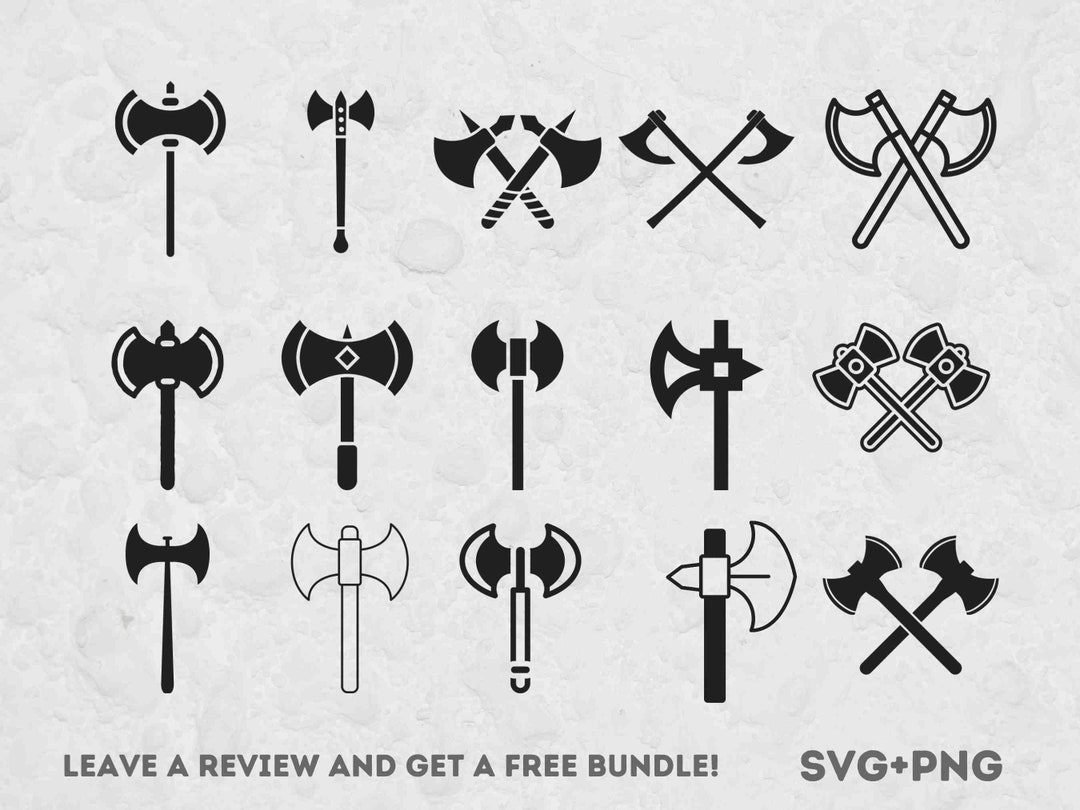 Battle Axe SVG Cut File, Svg Files for Cricut, Battle Svg, Axe Clipart ...
