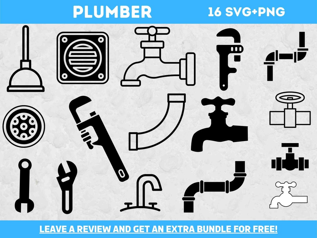 Plumber SVG Bundle, Svg Files for Cricut, Commercial Use SVG, Plumber ...