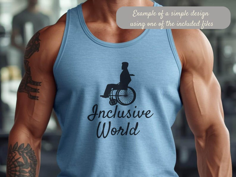 Wheelchair SVG Bundle, Wheelchair Silhouette SVG, Disability Clipart ...