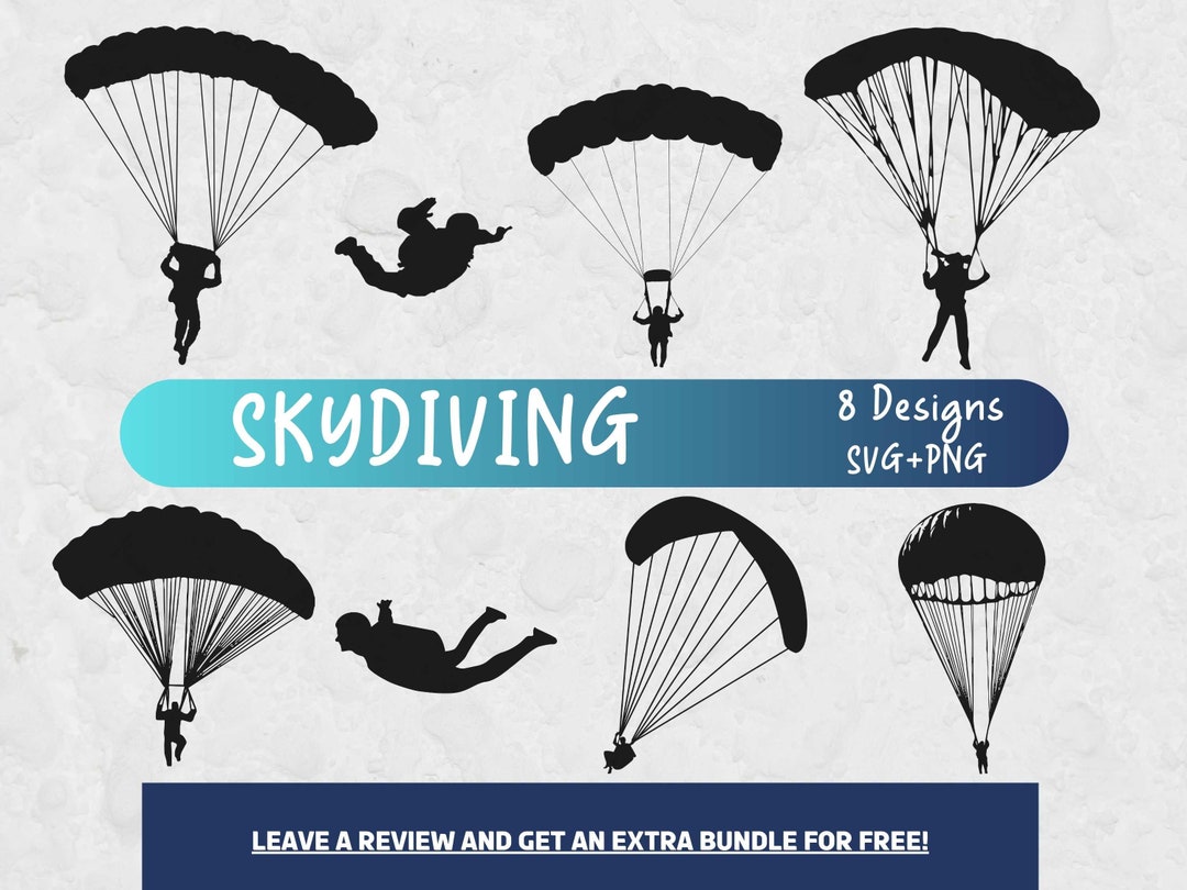Skydiving Svg, SVG Files for Cricut, Skydiving Clipart, Skydiving ...