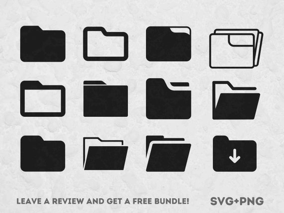 File Folder Icon Black And White