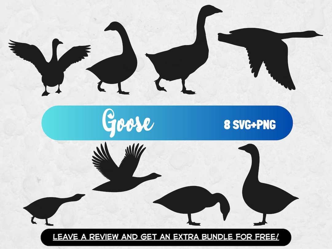Goose Svg Cut Files, Svg Files for Cricut, Goose Silhouette, Goose ...