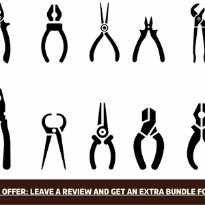 Pliers SVG, Svg Files for Cricut, Pliers Clipart, Pliers Cut Files ...