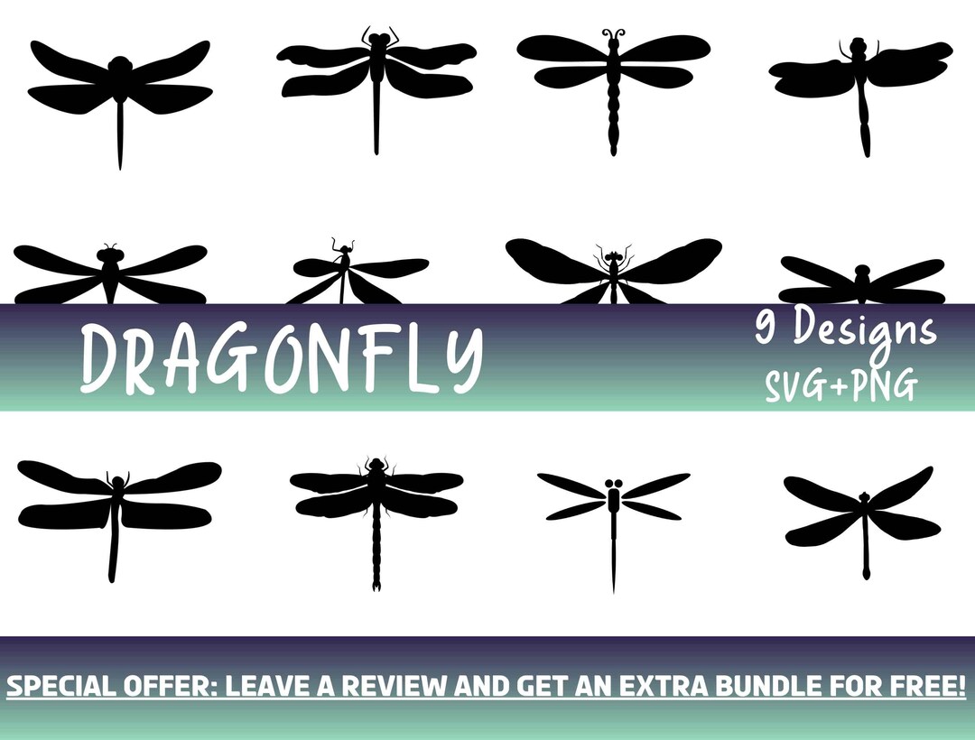 Dragonfly Svg Bundle Svg Files for Cricut Insect Svg Insect - Etsy
