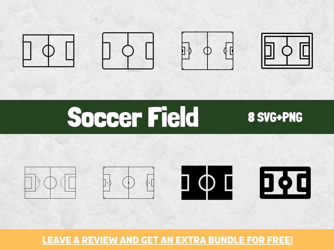 Soccer Field Svg, SVG Files for Cricut, Soccer Svg, Soccer Clipart ...