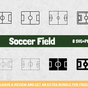 Soccer Field Svg, SVG Files for Cricut, Soccer Svg, Soccer Clipart ...
