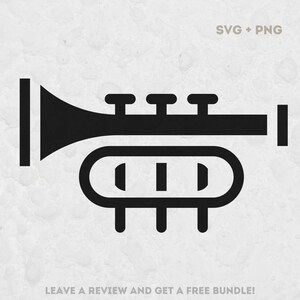 Cornet SVG Cut File, Svg Files for Cricut, Cornet Clipart, Music Svg ...