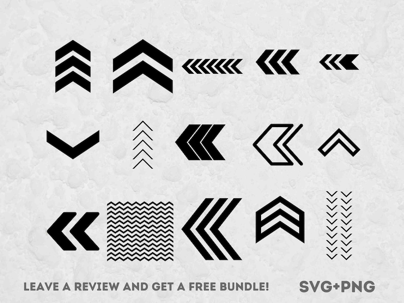 Chevron Svg Bundle, Arrow Pattern, Geometric Shapes, Cut Files for ...
